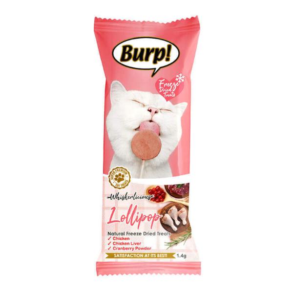 Burp Whiskerlicious Freeze Dried Lollipops - Chicken And Cranberry (Cat ...