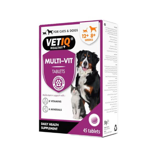 Vetiq Multi-Vitamin Tablets 45s | Dog & Cat Supplement | Pet Lovers Centre