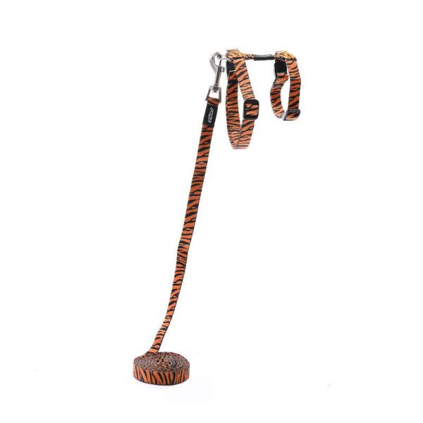 Rogz Fusioncat Harness And Lead - Tiger (Cat) (Small) (24-40cm) (1.8m ...