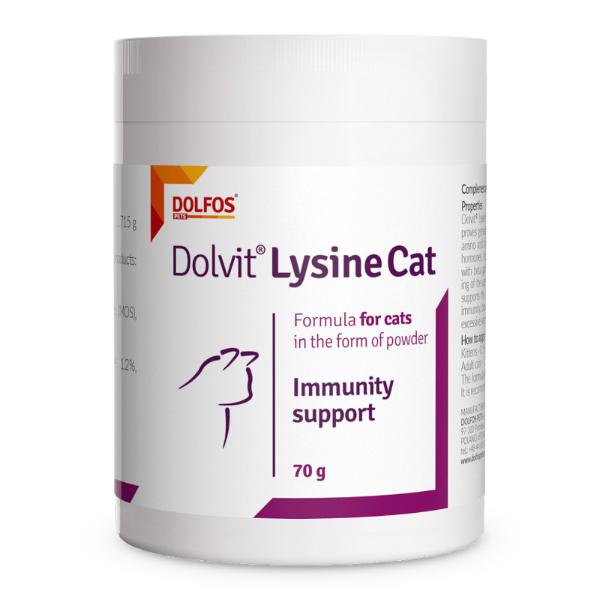 Dolfos Pets Dolvit Lysine Immunity Support (Cat) 70g | Cat Supplement ...