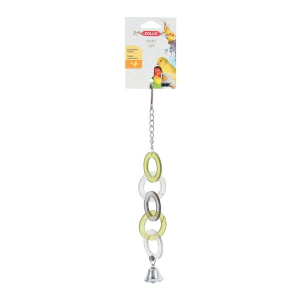 Zolux Acrylic Ring Toy (5x0.5x3cm) | Bird Toys | Pet Lovers Centre