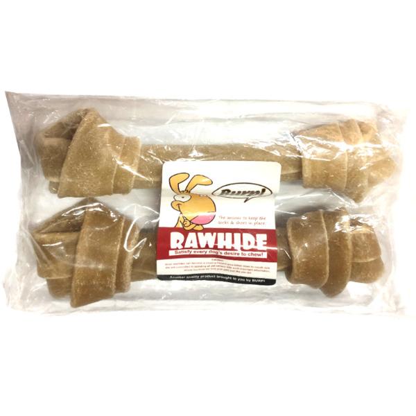 Burp Knotted Bone (8 inches) (2Pcs) | Dog Treats | Pet Lovers Centre