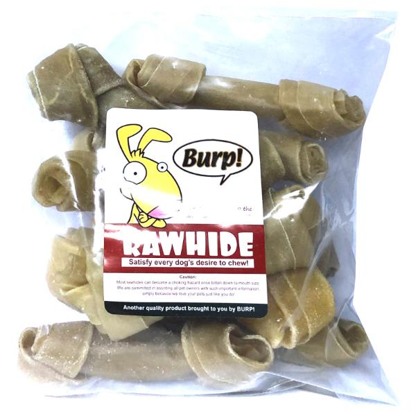 Burp Knotted Bone (4 inches) (10Pcs) | Dog Treats | Pet Lovers Centre