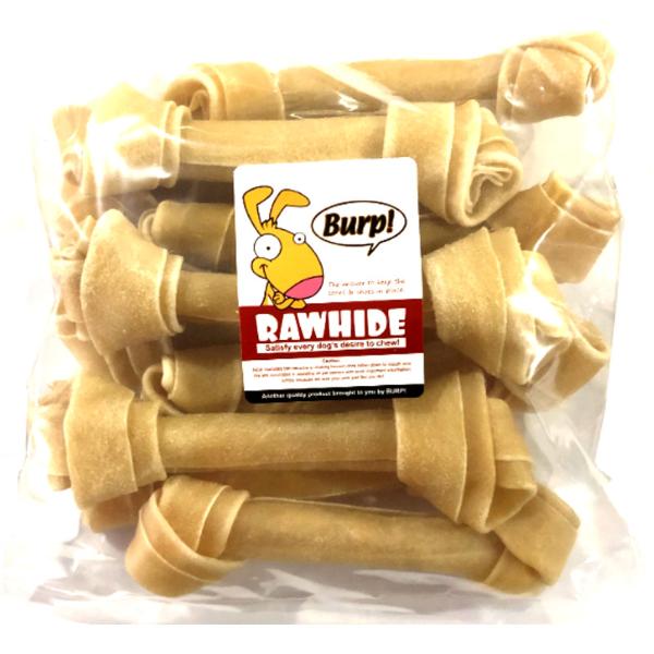 Burp Knotted Bone (7 inches) (10Pcs) | Dog Treats | Pet Lovers Centre