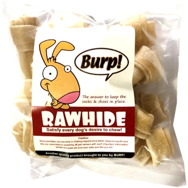 Burp Knotted Bone (2.5 inches) (10Pcs) | Dog Treats | Pet Lovers Centre