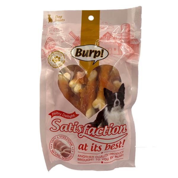 Burp Chicken Breast Stripe In White Calcium Bone 100g (Treats of ...