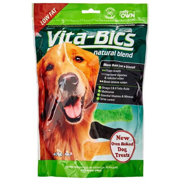Pet Own Vita-Bics Biscuits - Natural Flavor 400G | Dog Treats | Pet ...