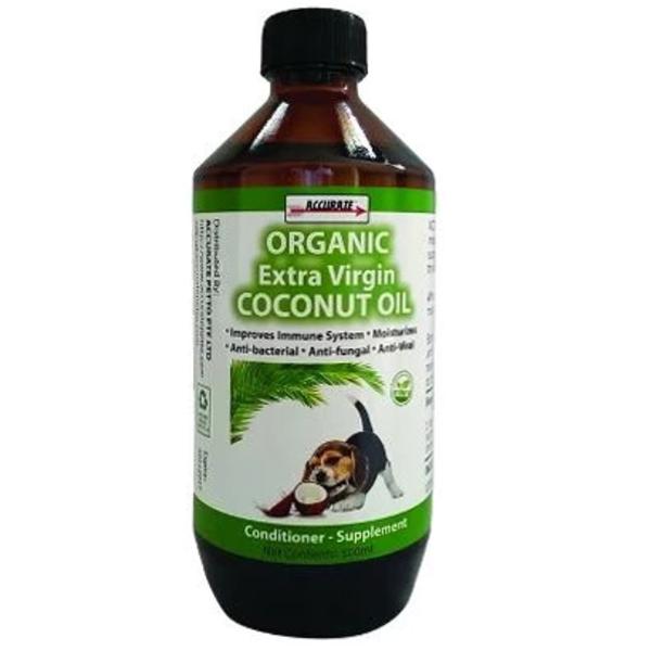 Accurate Extra Virgin Coconut Oil 500ml | Dog Supp | Pet Lovers Centre