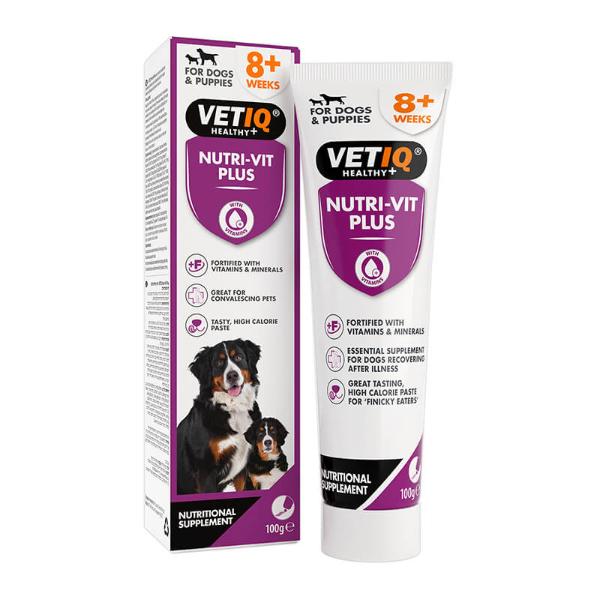 Vetiq Nutri Vit Plus Dog 100G (3.5oz) | Dog Supp | Pet Lovers Centre