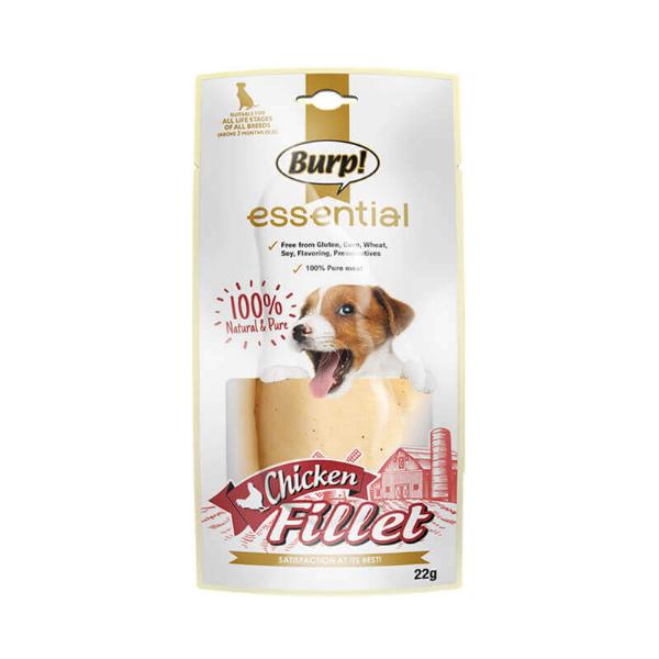 Burp Essential Chicken Fillet 22g | Dog Treats | Pet Lovers Centre