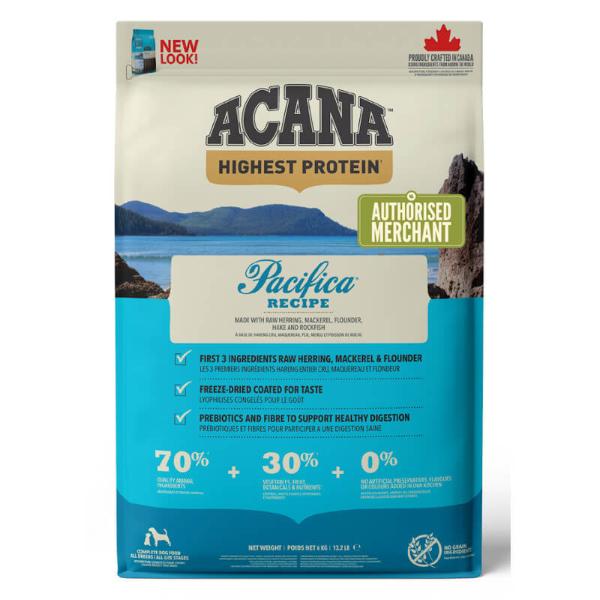 Acana Regional Freeze-Dried Infused Pacifica Dog 6kg | Dog Dry Food ...