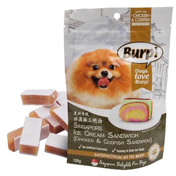 Burp Singapore Delight Singapore Ice Cream Sandwich -Chicken & Codfish ...