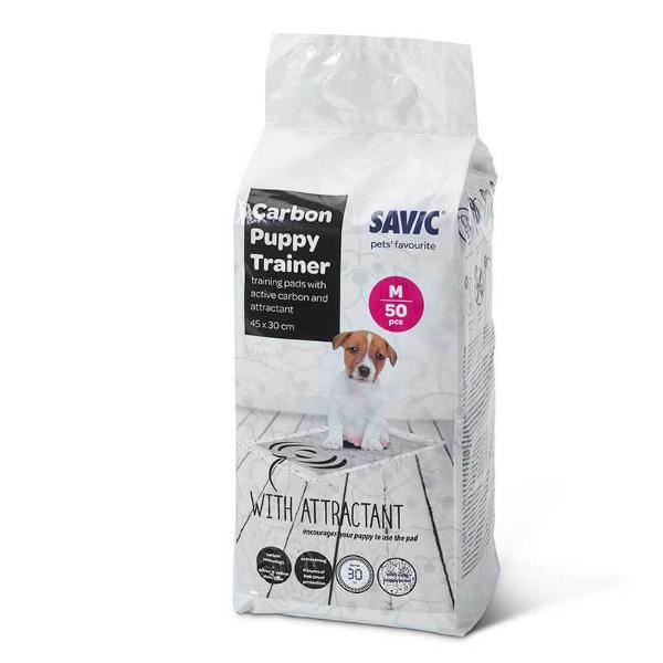 Savic Adult/ Puppy Pee Pads Charcoal (Medium)(45x30cm) 50pcs | Sanitary ...