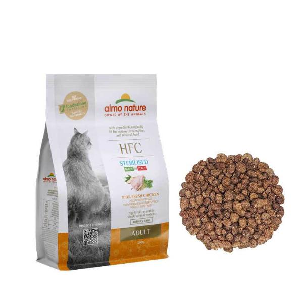 Almo Nature Hfc Adult Sterilised Chicken 300G | Cat Dry Food | Pet ...