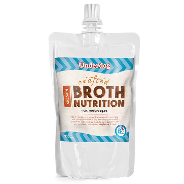 Underdog Salmon Broth 350ml | Dog Frozen Food | Pet Lovers Centre