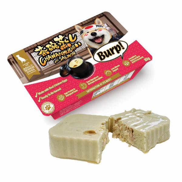 Burp (Dog) Chawanmushi With Salmon 85g | Dog Can Food | Pet Lovers Centre