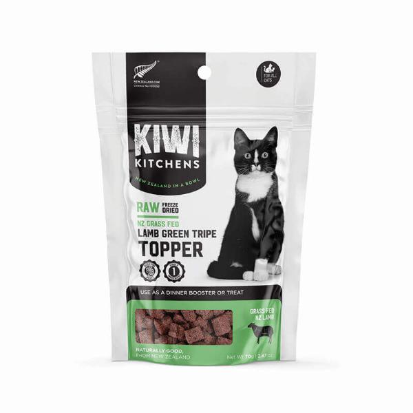 Kiwi Kitchens (Cat) Freeze Dried Lamb Green Tripe Topper 70g | Cat Dry ...