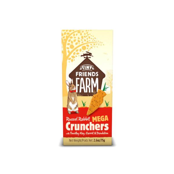 Tiny Friends Farm Russel Mega Crunchers 75g | Small Animal Treats | Pet ...