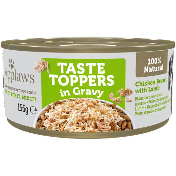 Applaws Taste Toppers Chicken Breast With Lamb In Gravy 156g| Dog Can ...