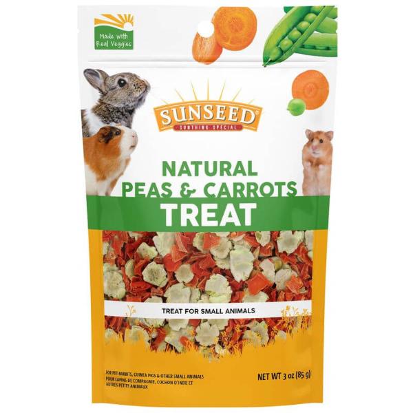 Sunseed Natural Peas And Carrot 85g | Small Animal Treats | Pet Lovers ...
