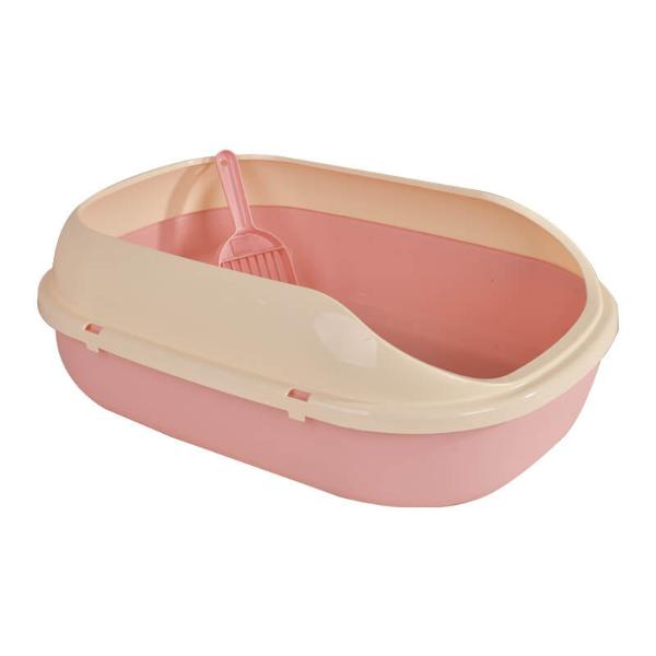 Trustie Cat Litter Box - Rectangular (Pink)(63x45x21.5cm) | Cat Litter ...