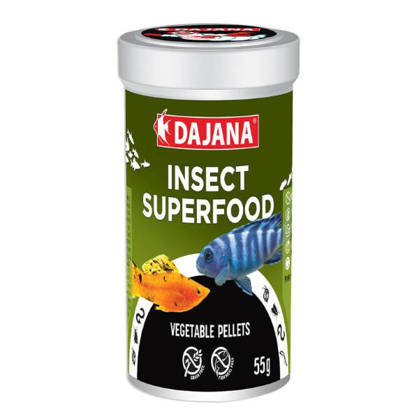 Dajana Insect Superfood Vegetable Pellets 55g (100ml) | Fish Food | Pet ...